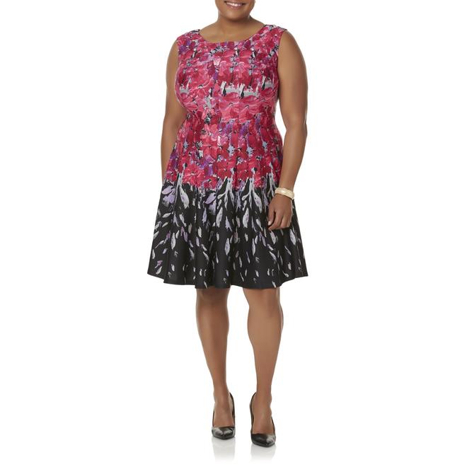 Danny & Nicole Women's Plus Fit & Flare Dress - Floral Danny & Nicole Women's Plus Fit & Flare Dress - Floral