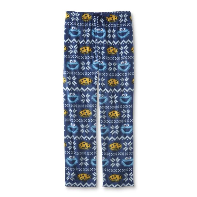 Sesame Street Cookie Monster Mens Fleece Pajama Pants
