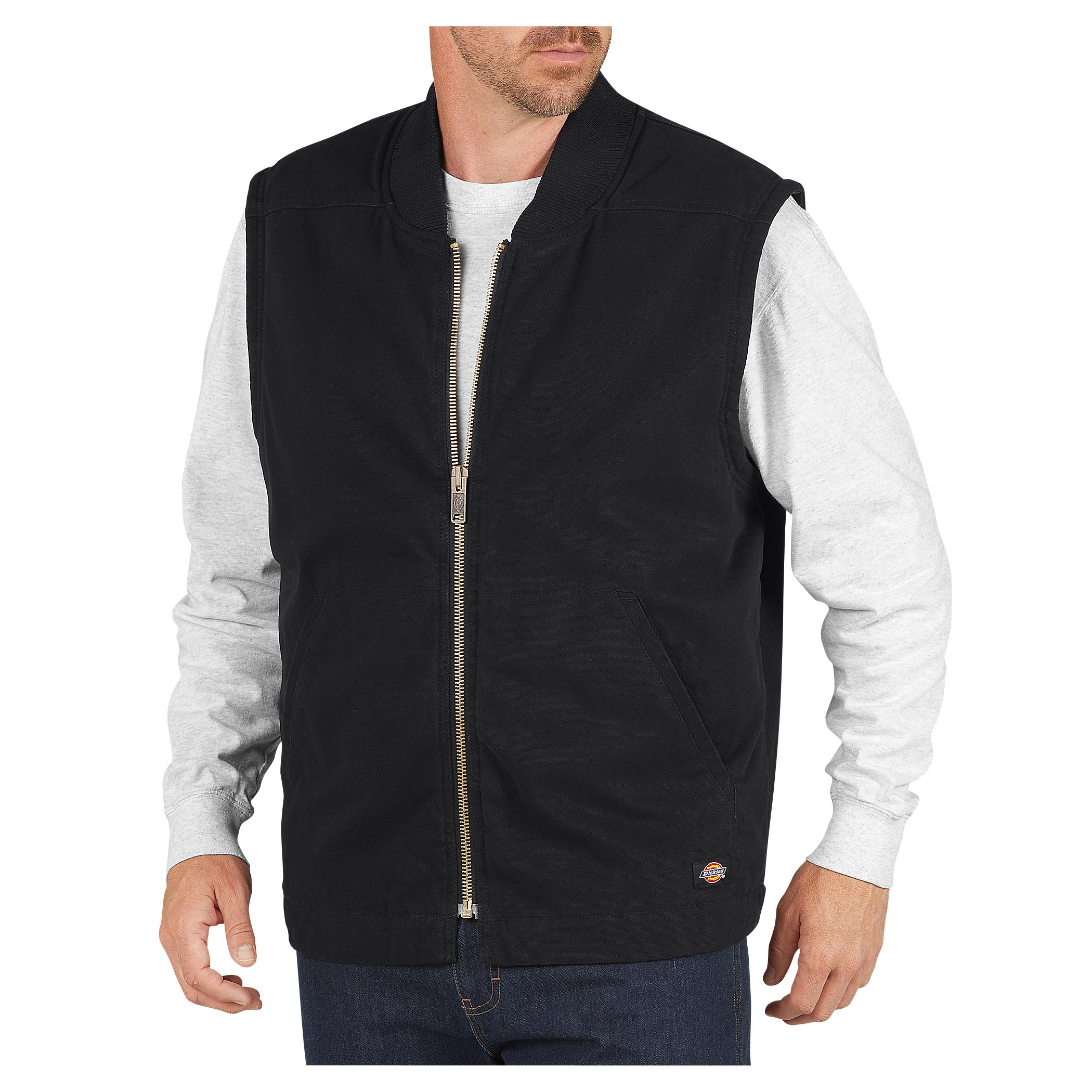 Dickies Mens Big And Tall Sanded Duck Insulated Vest Te240 Clothing Shoes And Jewelry Clothing