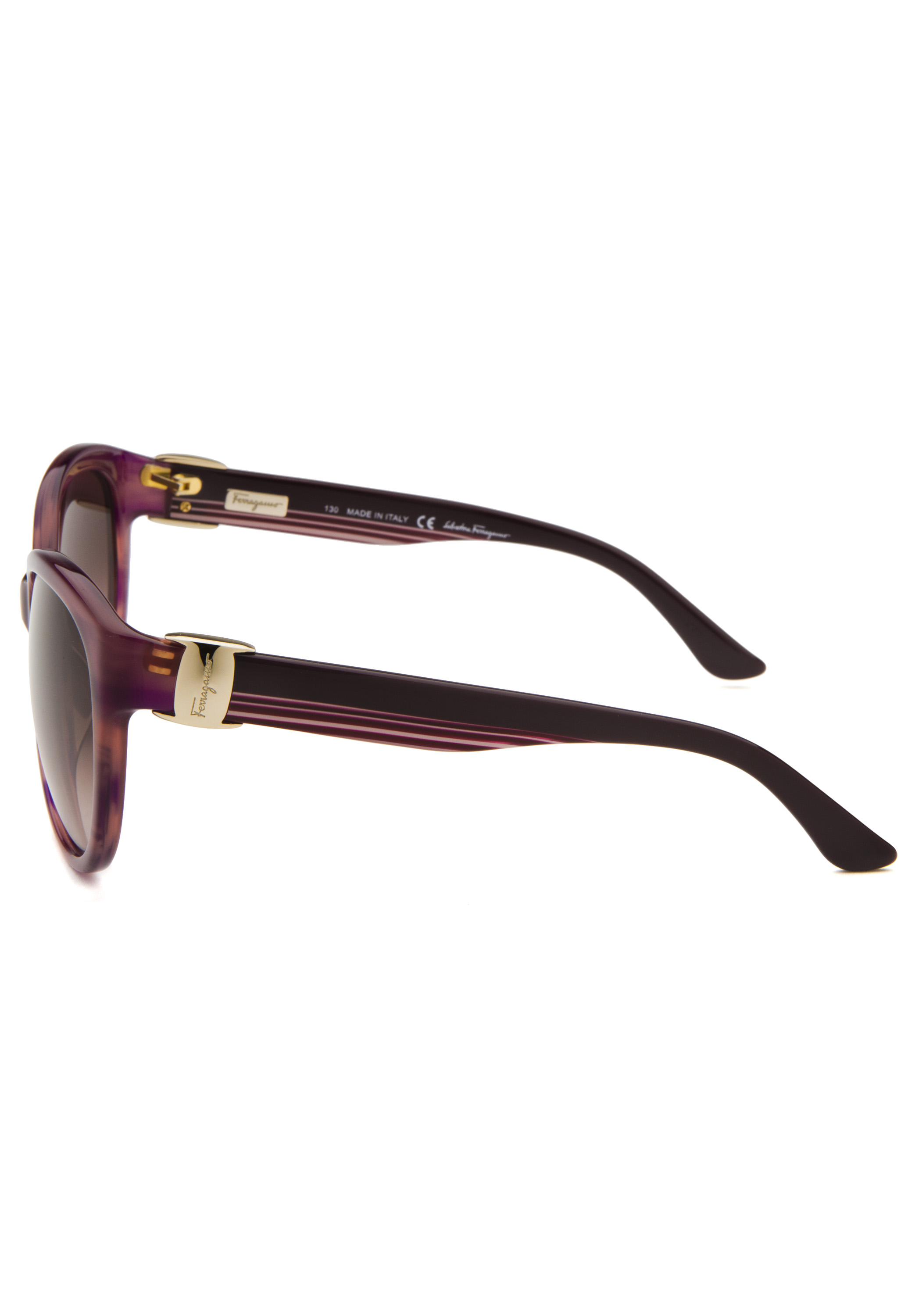 Salvatore Ferragamo Womens Cat Eye Purple Sunglasses