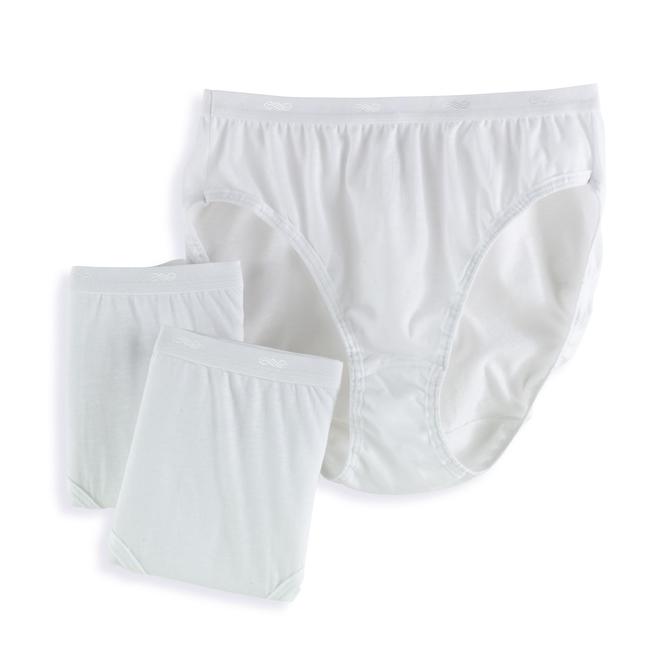 Hanes Womens Briefs Basic Cotton Hicut 3 Pk