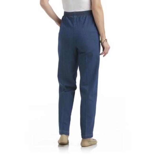 Laura Scott Womens Elastic Waist Jeans