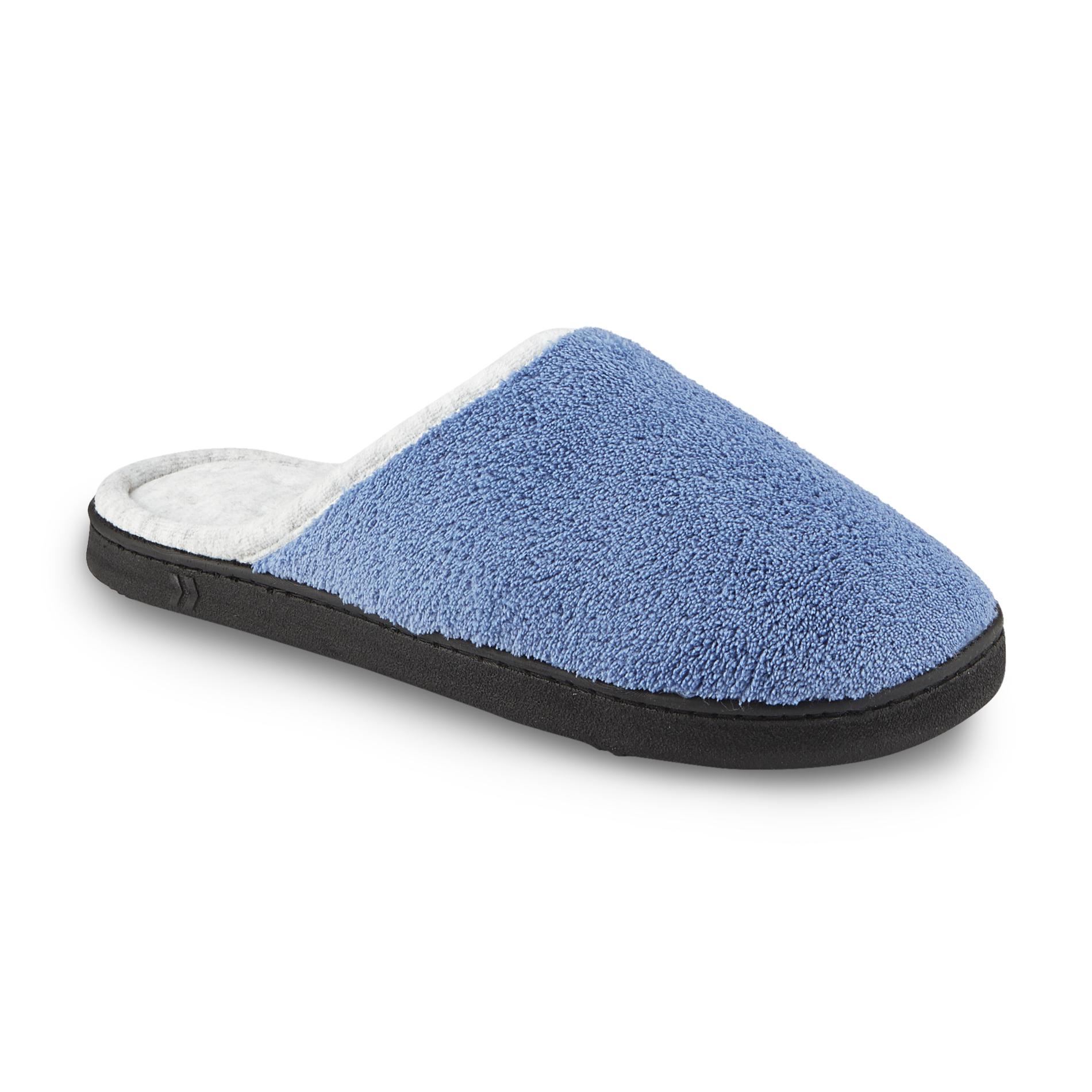 Isotoner Womens Chukka Wide Width Clog Slipper Blue Shop Your Way Online Shopping And Earn
