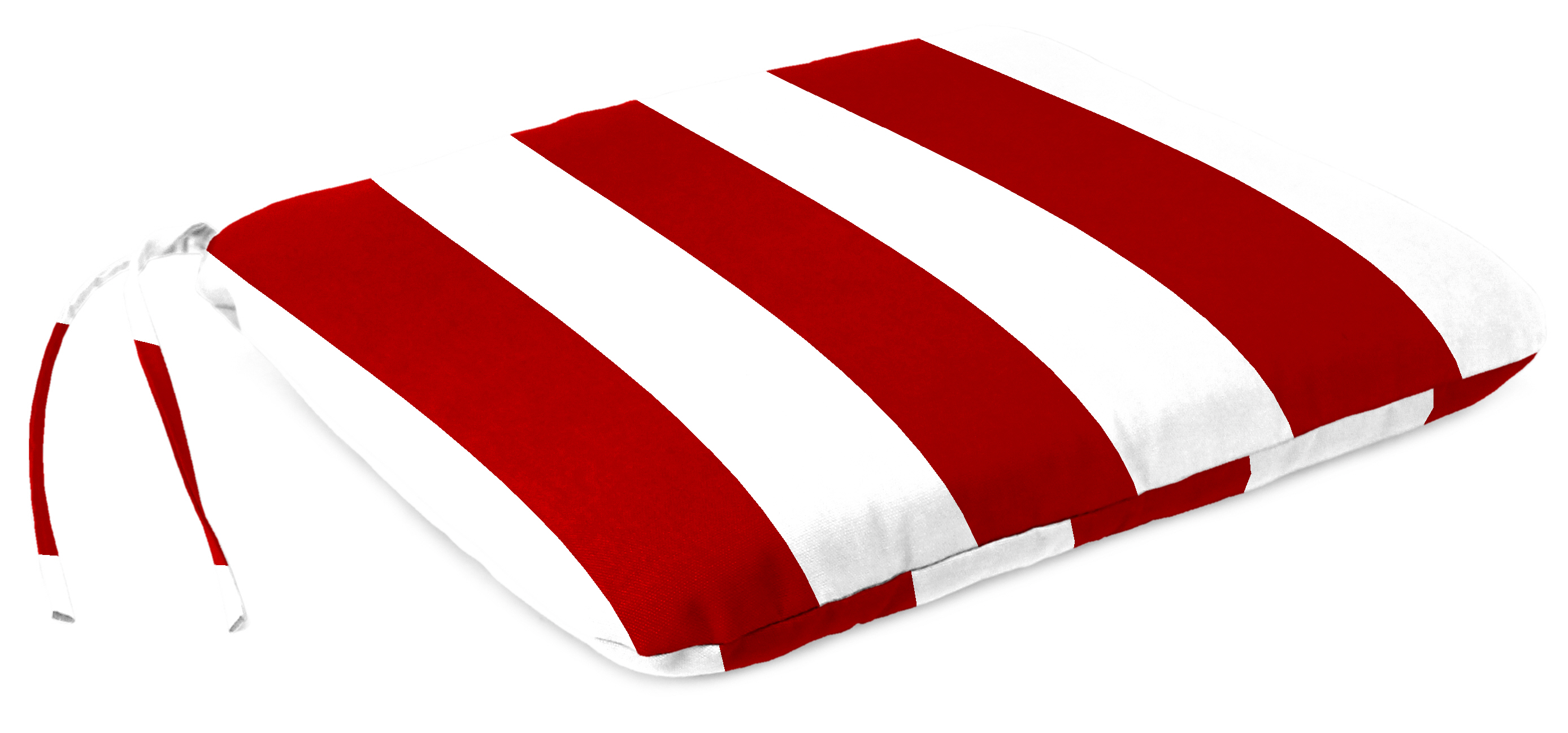 Mono Block Patio Seat Pad Cushion in Cabana Red
