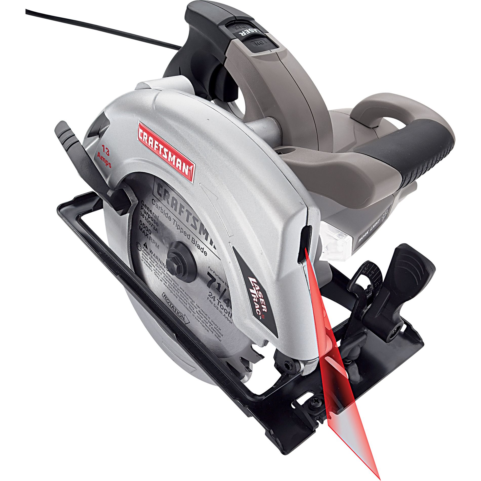 Craftsman 7 1 4 In 13 amp Circular Saw With LaserTrac Laser And LED
