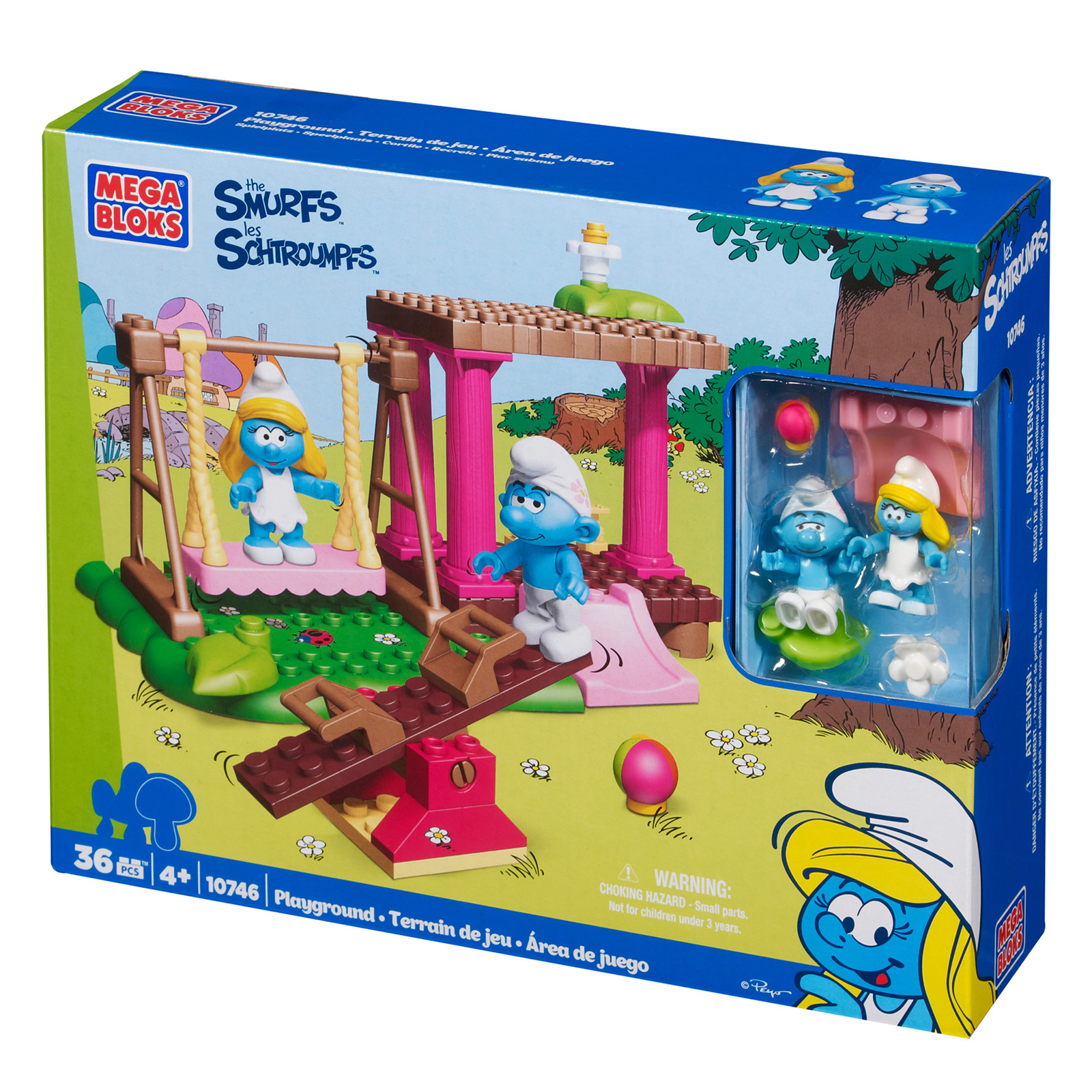Mega Bloks Smurf Smurfettes House Play Set 10751 Toys And Games