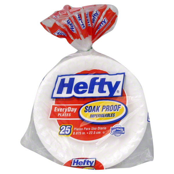 UPC 013700008252 - Hefty D20826 Soak Proof Tableware- Foam Plates- 8 7/ ...