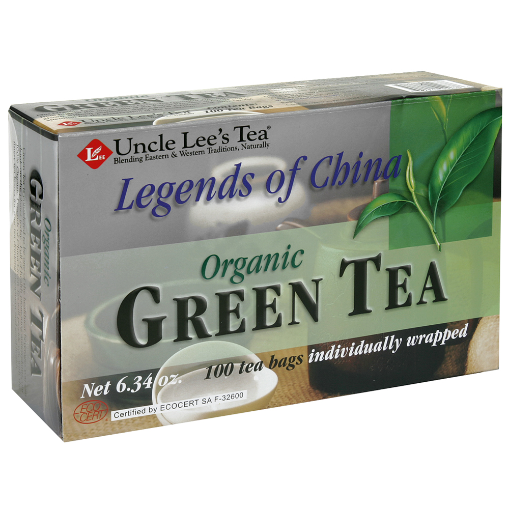 Uncle Lee's Teas Legends of China Organic Green Tea, 100 count
