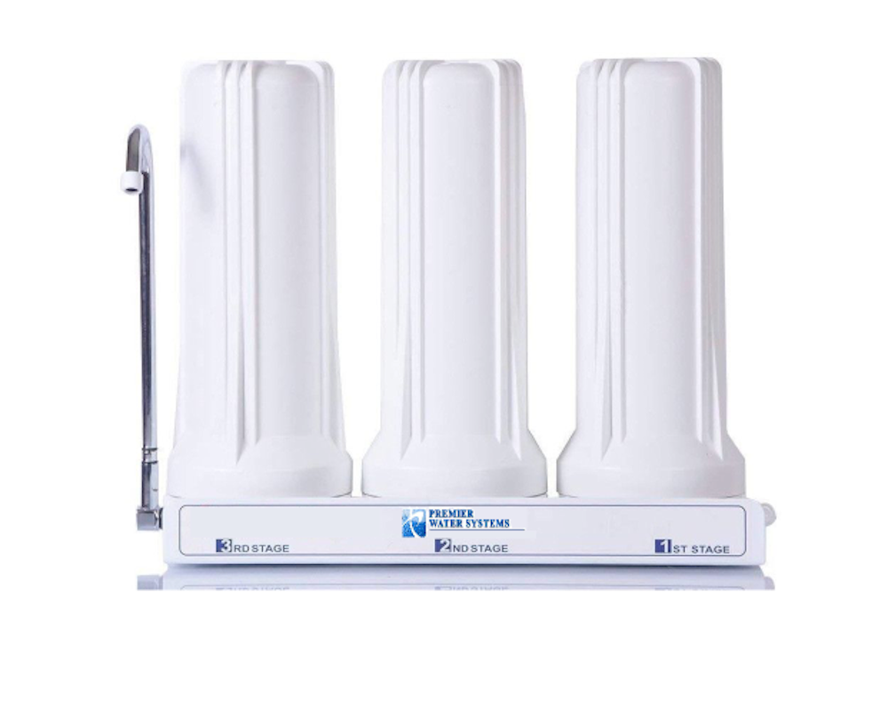 Premier Water Systems 3 Stage Countertop Drinking Water Filtration ...