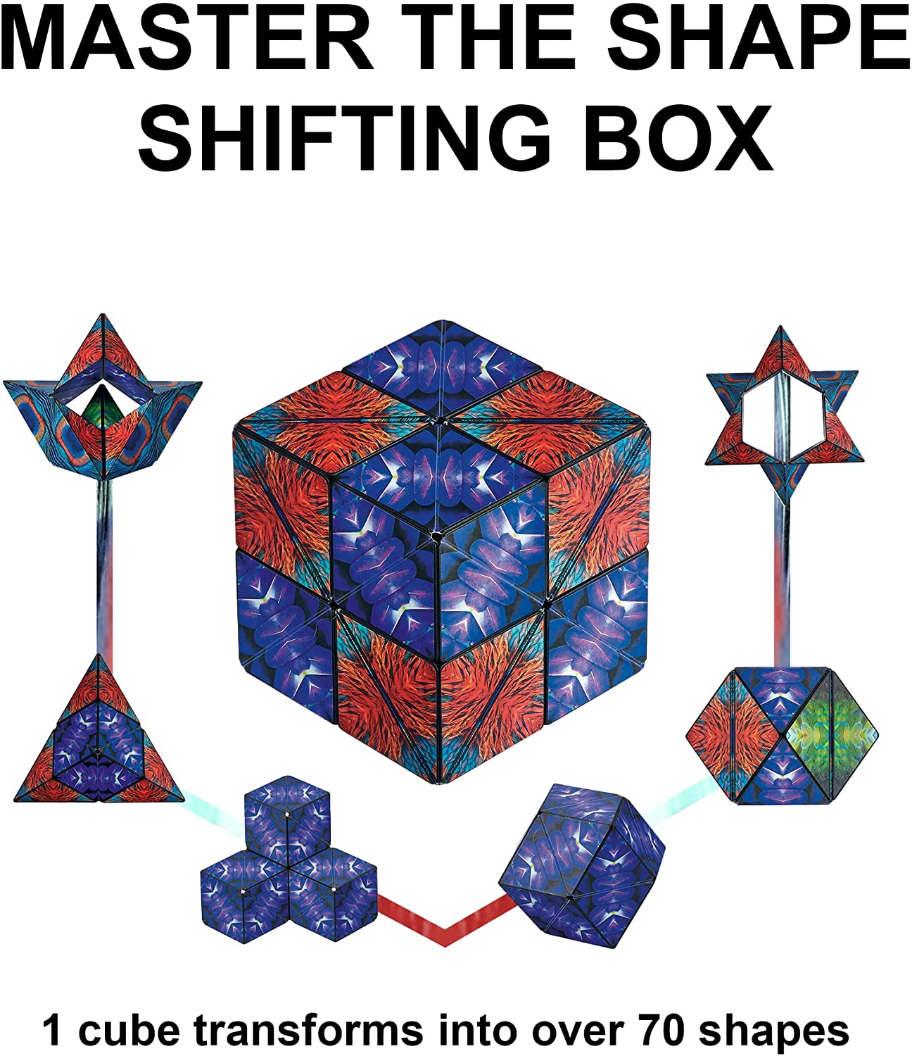 3d cube shape shifting box