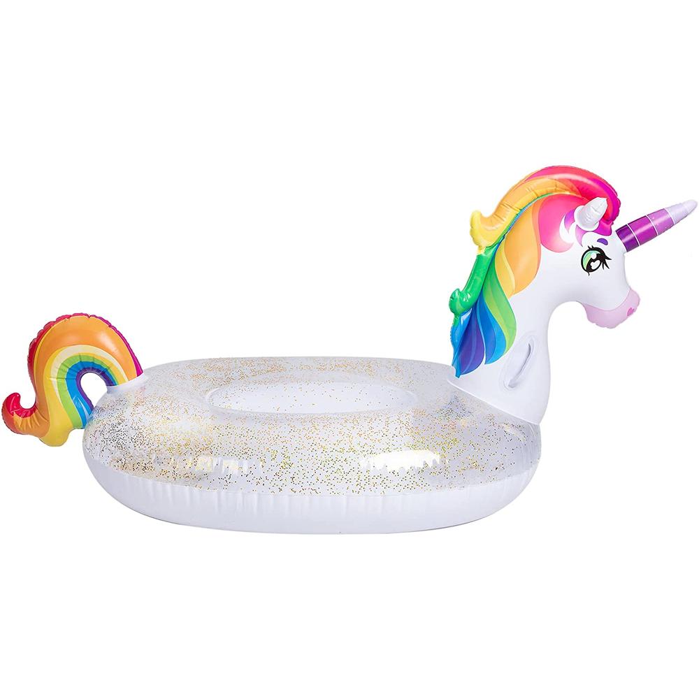 JOYIN Inflatable Unicorn Pool Float with Glitters, Fun Beach Floaties ... JOYIN Inflatable Unicorn Pool Float with Glitters, Fun Beach Floaties ...