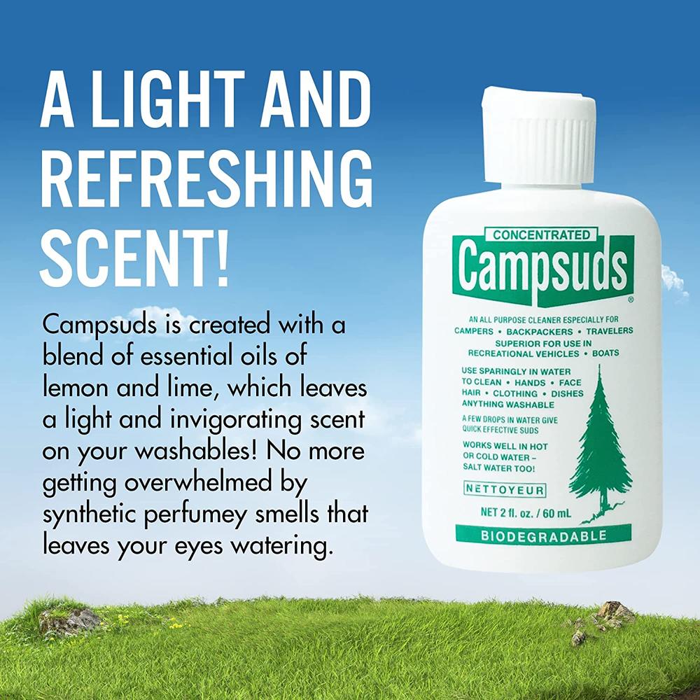 CONCENTRATED CAMPSUDS Outdoor Soap - Forest Friendly Camping Soap ...