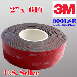 3M 5952 3M 2" x 6 FT VHB Double Sided Foam Adhesive Tape 5952 ...
