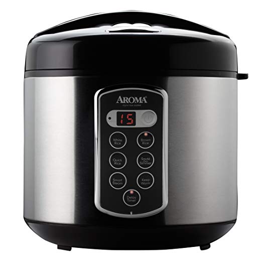 ADIB007WQ9Z60 Aroma ARC-2000SB 20-Cup (Cooked) Sensor Logic Rice Cooker ...