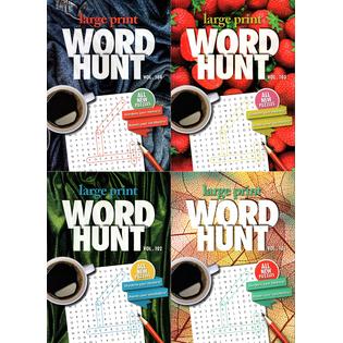 Papp Large Print Word Hunt - All New Puzzles - Vol. 101-104 (Set of 4 ...