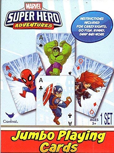 Cardinal Games Marvel Super Hero Adventures - Jumbo Playing Cards