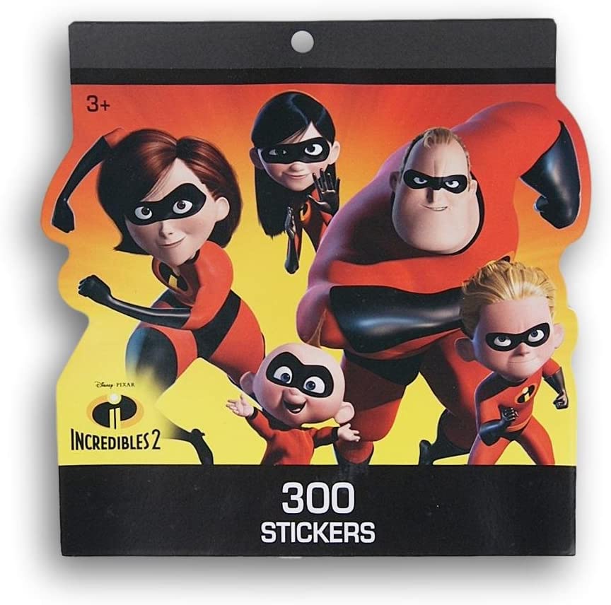 Stickeritti The Incredibles 2 Sticker Pad - 300 Stickers (8x8 Inches)