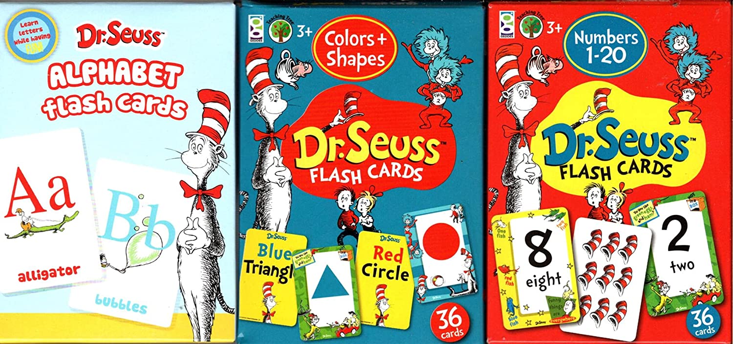 Dr. Seuss Dr.Seuss Flash Cards - Numbers, Alphabet, Color&Shapes ...