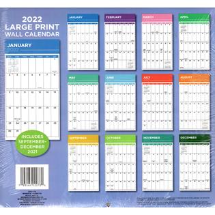 2022 Calendar Large Print
