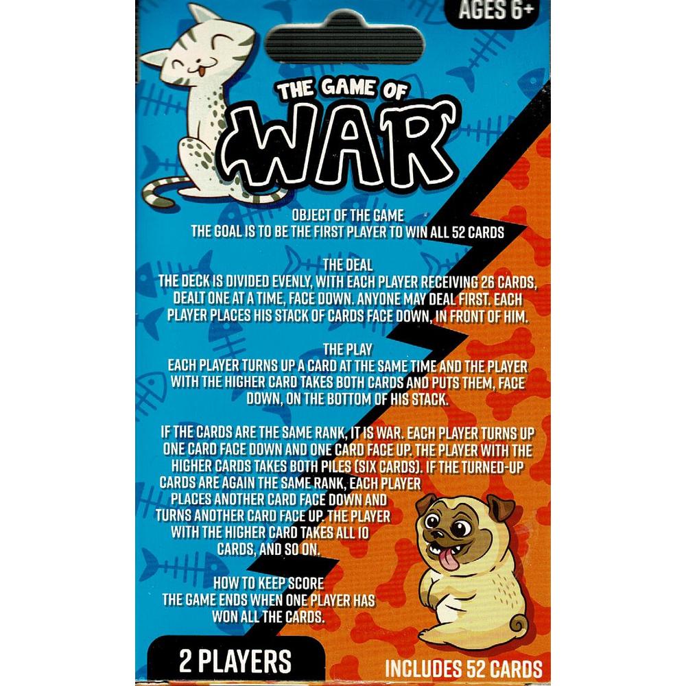 Anker Play The Game of War Cat & Pug - Classic Cards Game Includes 52 Cards