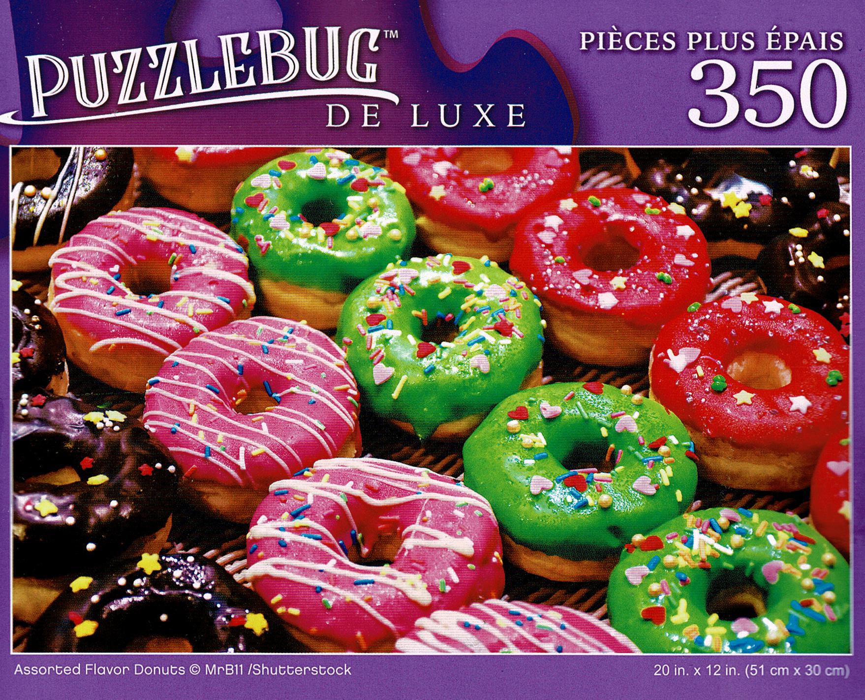 Puzzlebug Assorted Flavor Donuts - 350 Pieces Deluxe Jigsaw Puzzle