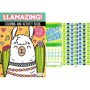 Bendon Coloring & Activity Book - Llamazing + Award Stickers and Charts