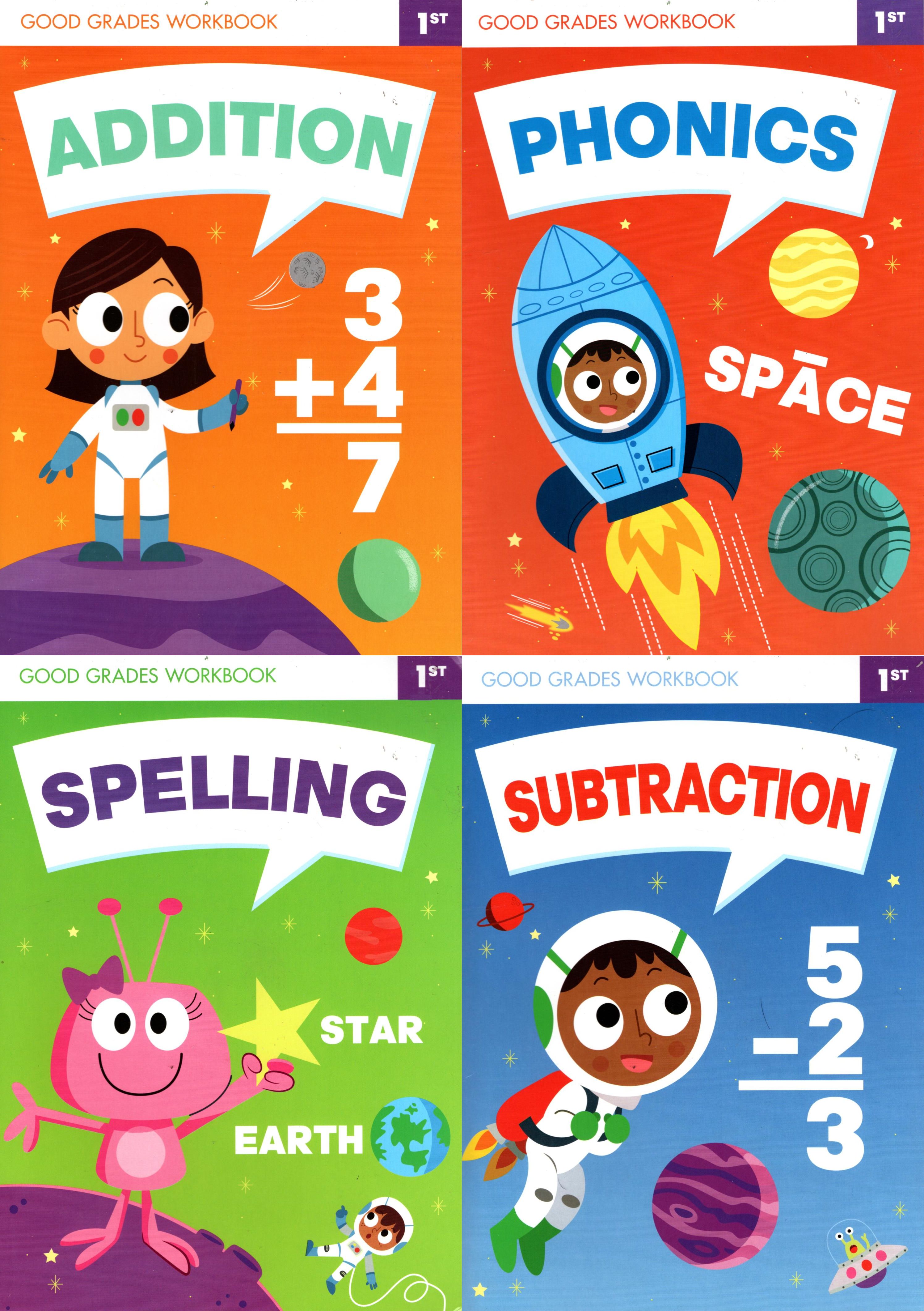 Good Grades First Grade Educational Workbooks Spelling, Phonics ...