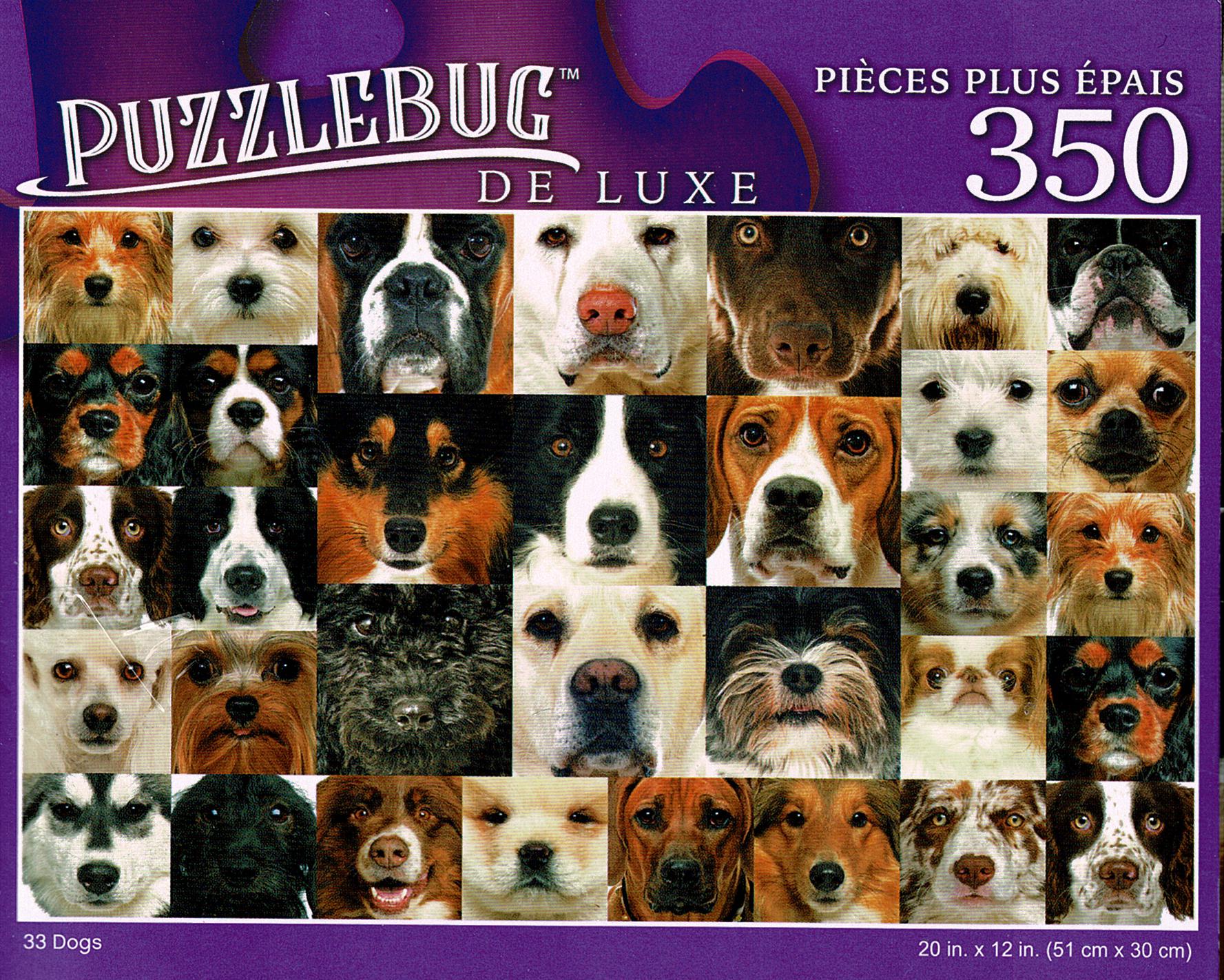 Puzzlebug 33 Dogs - 350 Pieces Deluxe Jigsaw Puzzle
