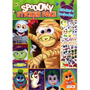Bendon Spooky Sticker Face - Halloween Sticker Activity Book v5