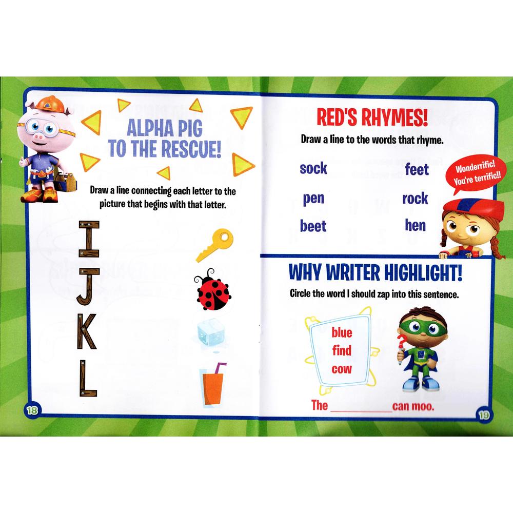 PBS Super WHY - Super Duper - Beginning Skills! - Grades PreK-K Workbook