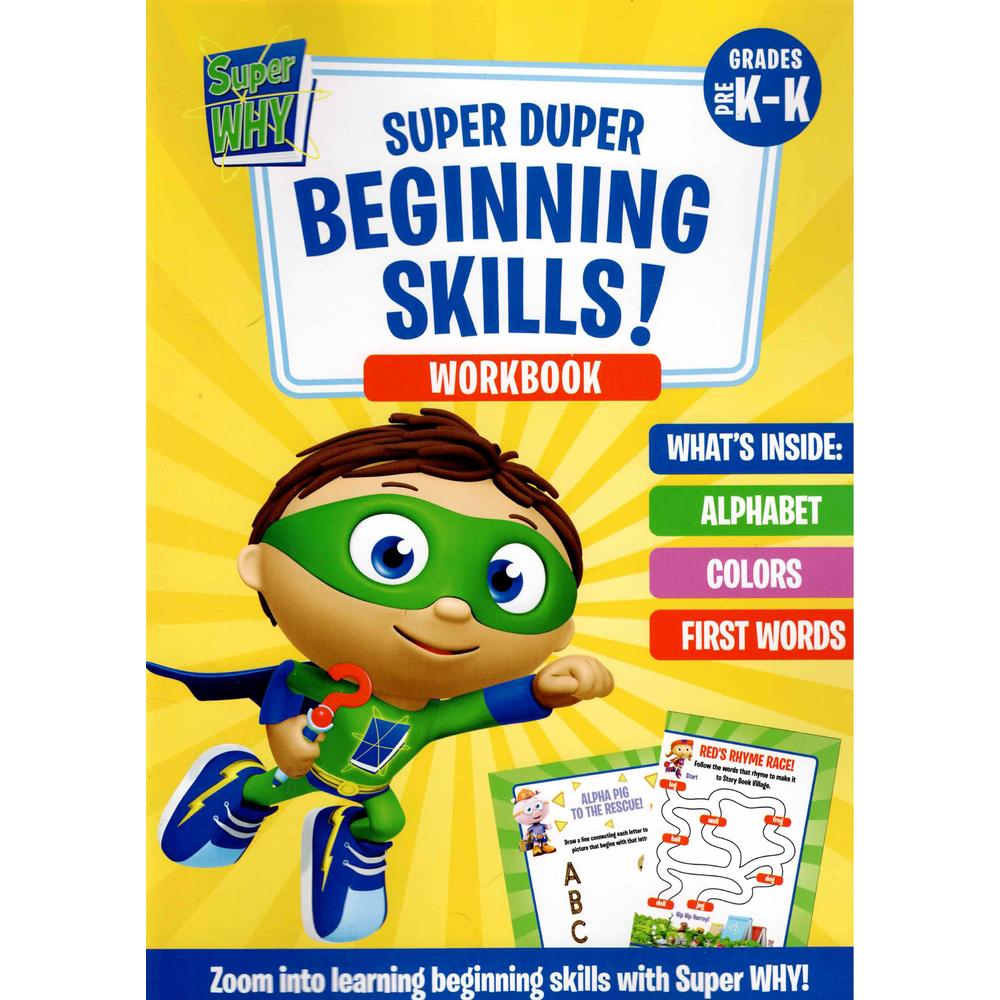 PBS Super WHY - Super Duper - Beginning Skills! - Grades PreK-K Workbook