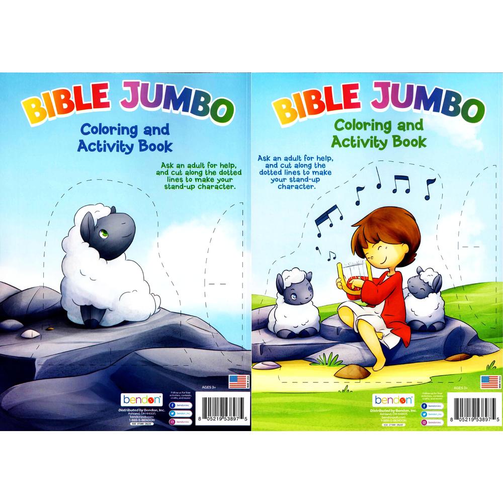 Bendon Bible Jumbo - Coloring and Activity Books (Set of 2 Books)