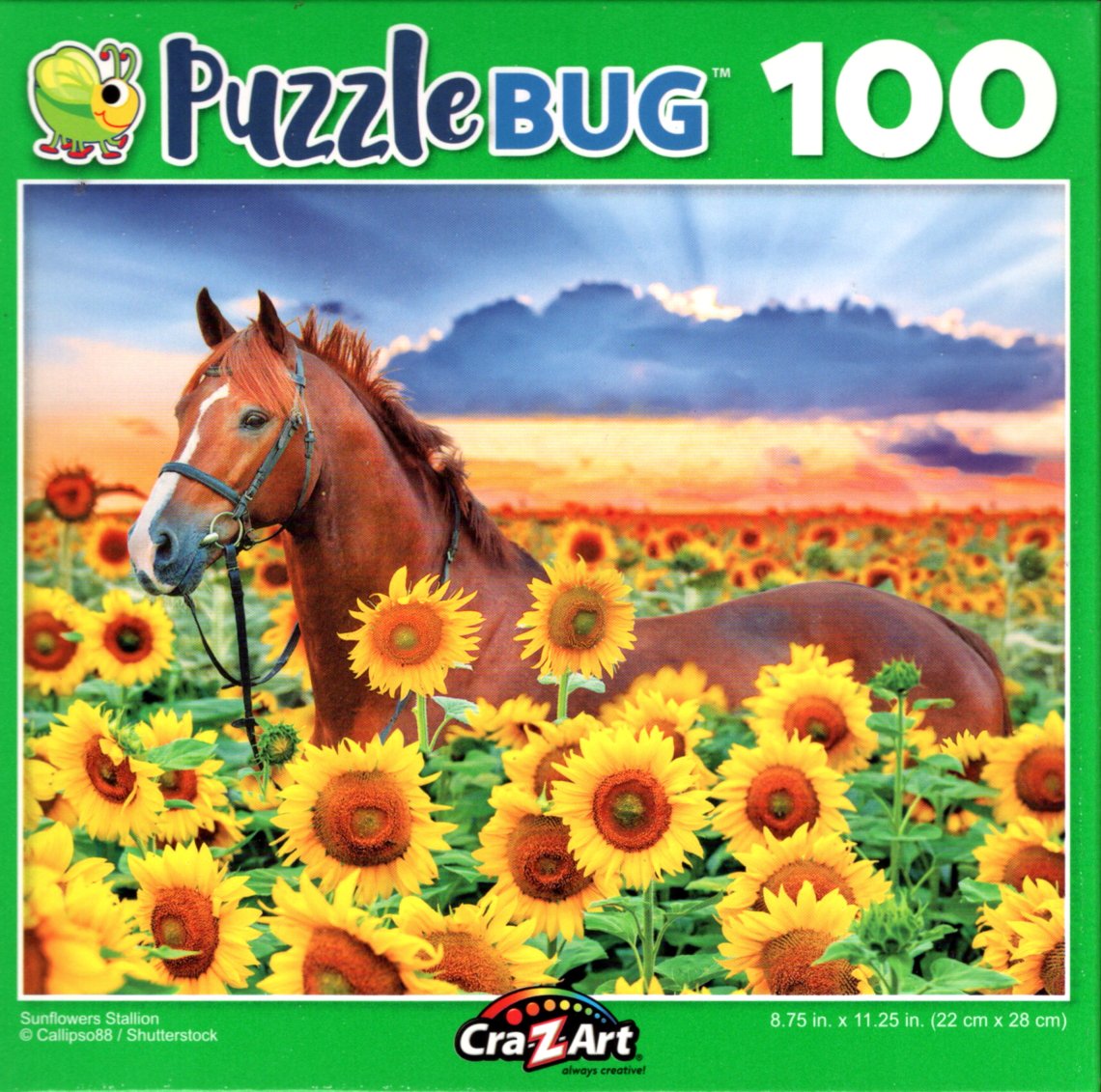 Puzzlebug Sunflowers Stallion - 100 Pieces Jigsaw Puzzle