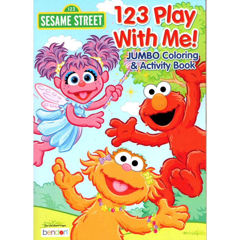 Sesame Street - 123 Play With Me! - Jumbo Coloring & Activity Book