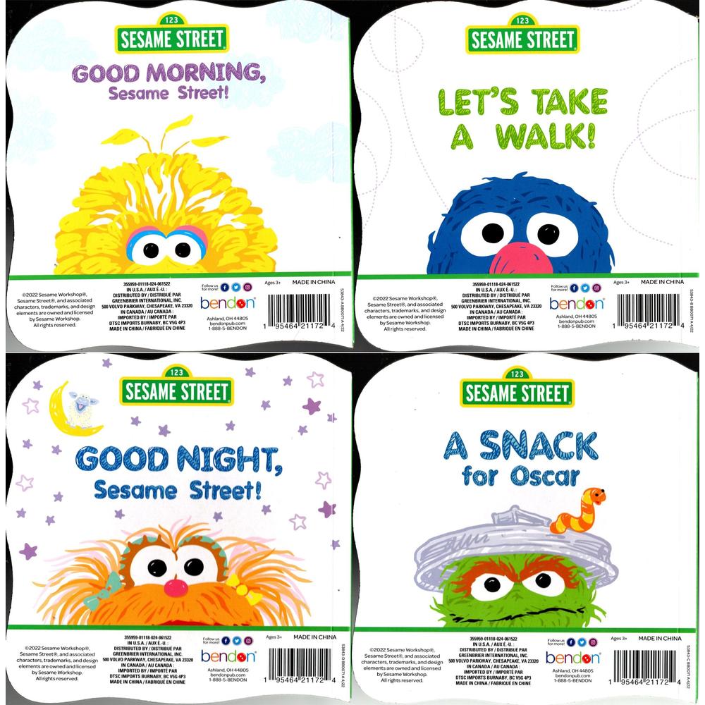 Sesame Street - Good Morning Sesame Street - Children's Board Book (Set ...