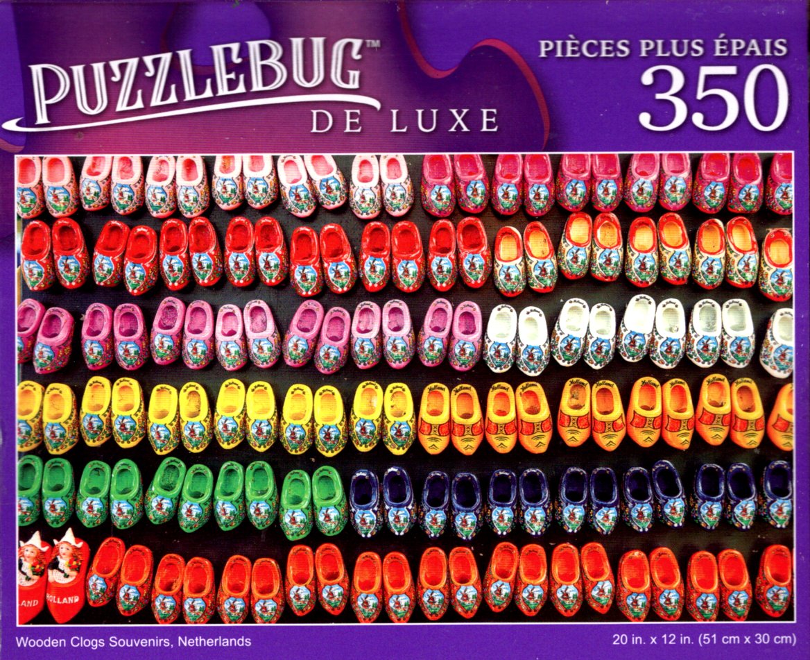 Puzzlebug Wooden Clogs Souvenirs, Netherlands - 350 Pieces Deluxe ...