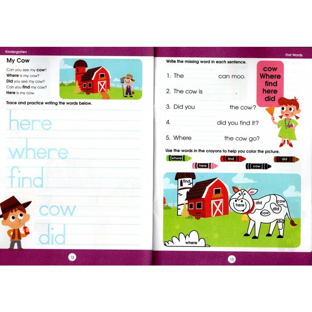 The Clever Factory K - Kindergarten Educational Workbooks - Set of 4 ...