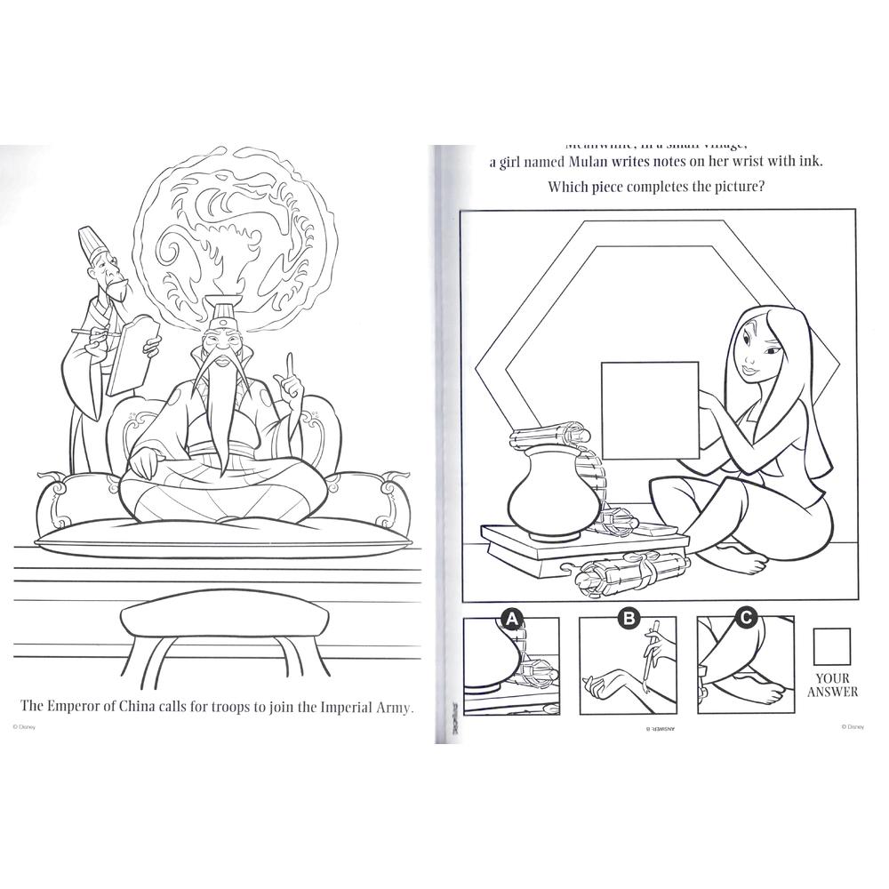Disney Colortivity Disney Mulan - Coloring & Activity Book - Little rat ...