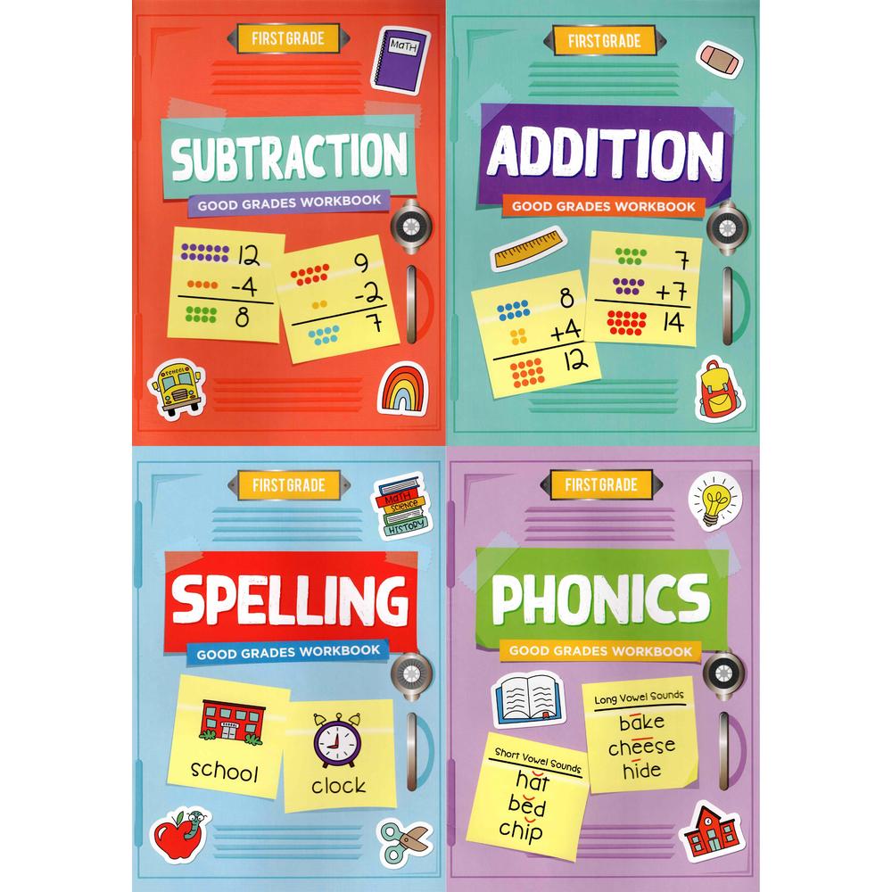 The Clever Factory First Grade Educational Workbooks - Good Grades ...
