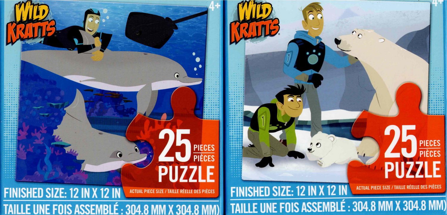 Dreamtivity Driamtivity Wild Kratts - 25 Pieces Jigsaw Puzzle v3 (Set of 2)