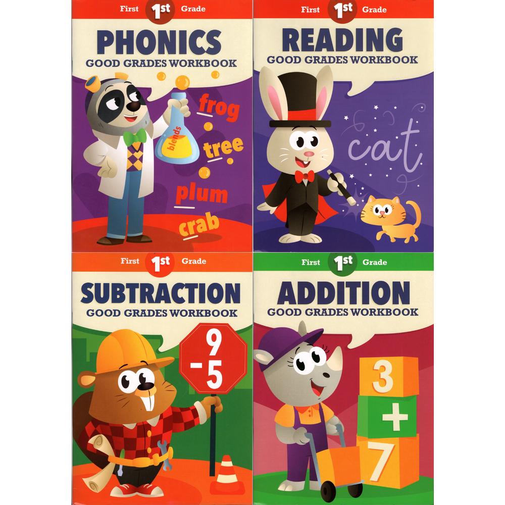 The Clever Factory First Grade Educational Workbooks - Good Grades ...