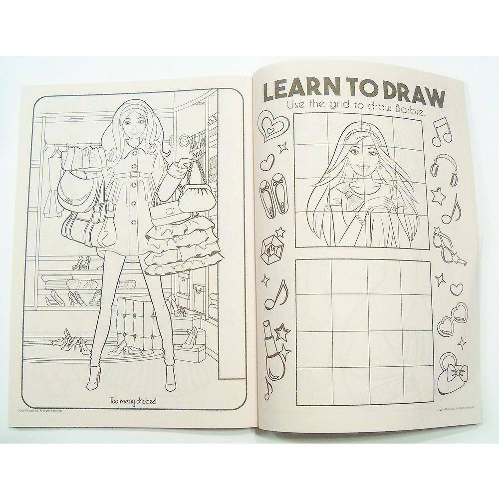 Bendon Barbie Educational Coloring and Activity Book ~ Dressed to Dazzle!