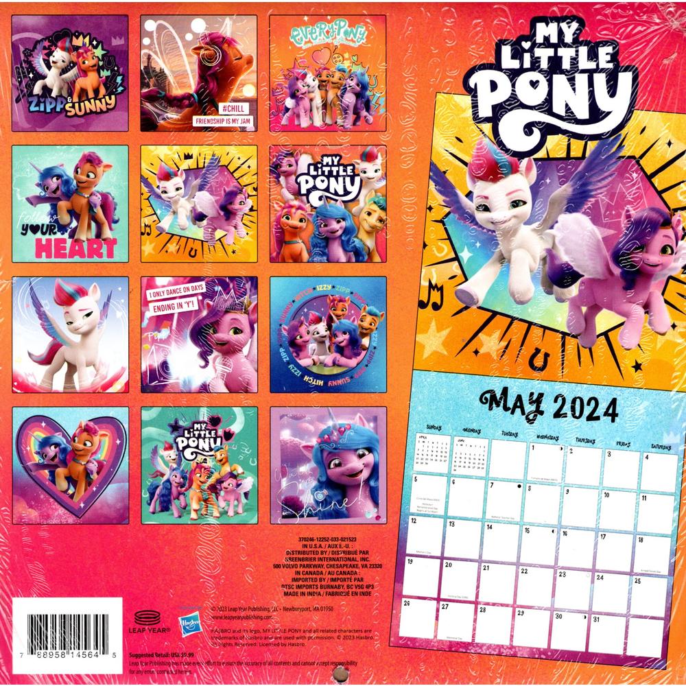 Vista My Little Pony - 16 Month 2024 Wall Calendar