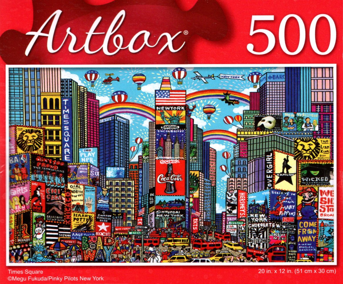 Art Box Time Square - 500 Pieces Jigsaw Puzzle