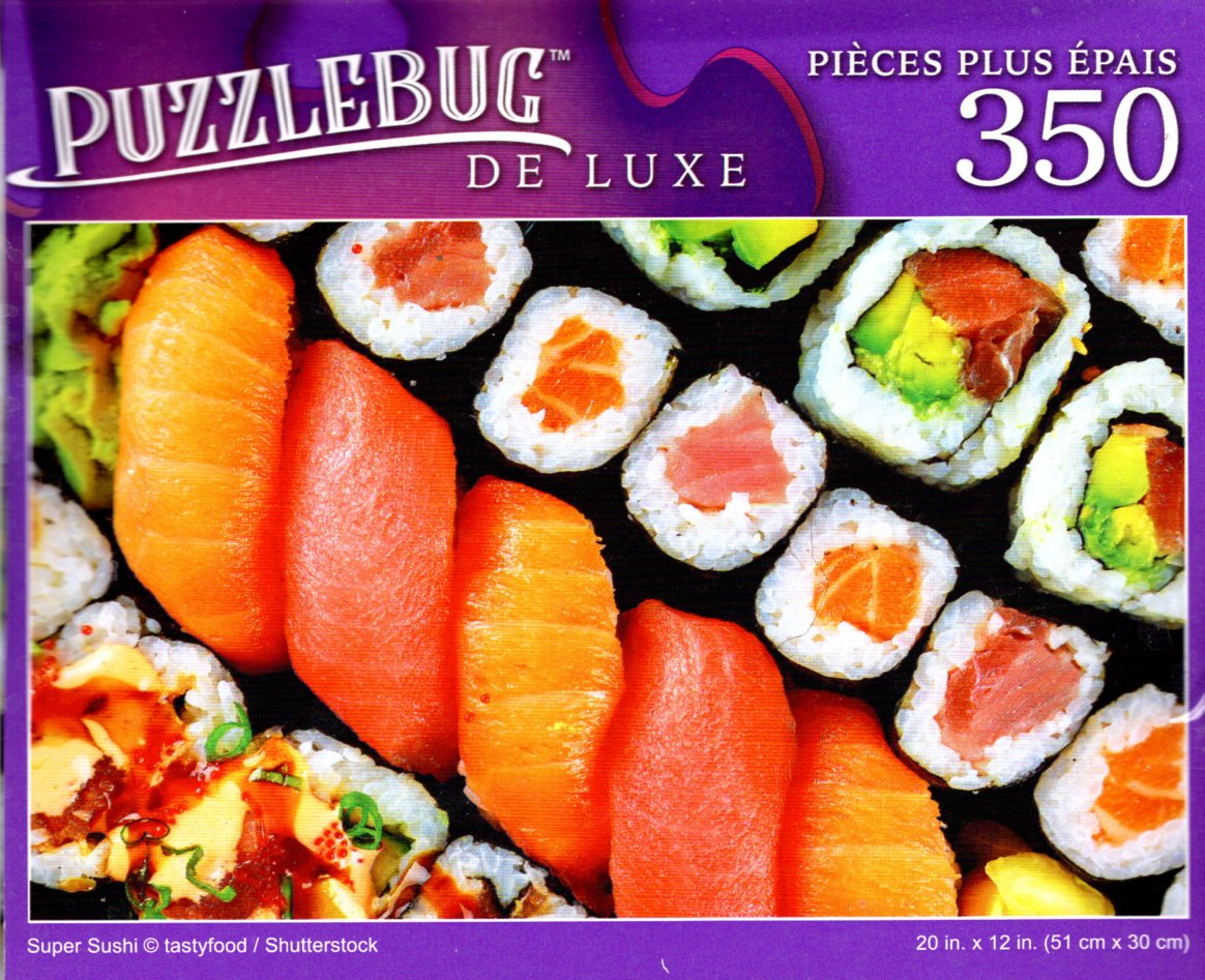 Puzzlebug Super Sushi - 350 Pieces Deluxe Jigsaw Puzzle