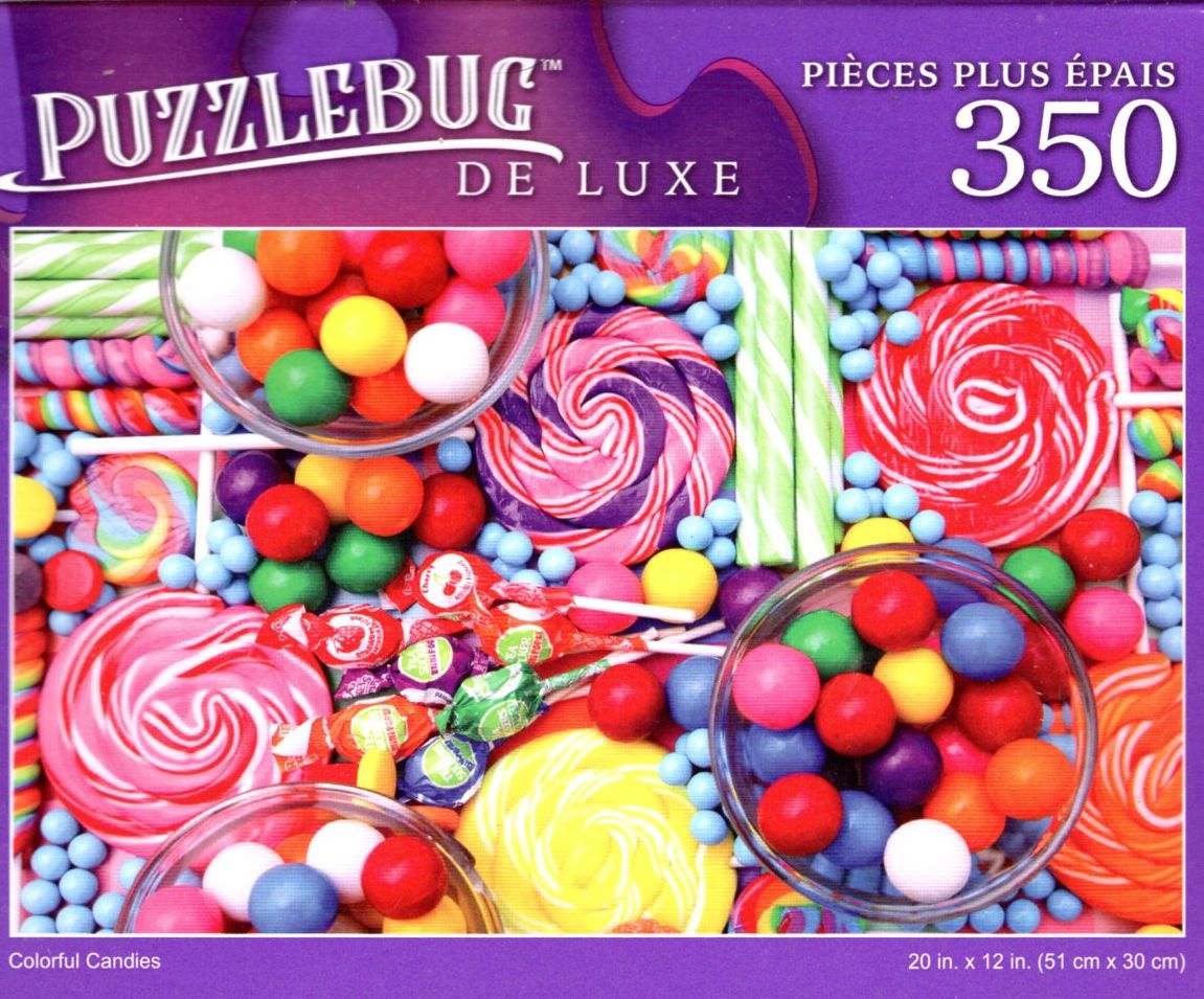 Puzzlebug Colorful Candies - 350 Pieces Deluxe Jigsaw Puzzle