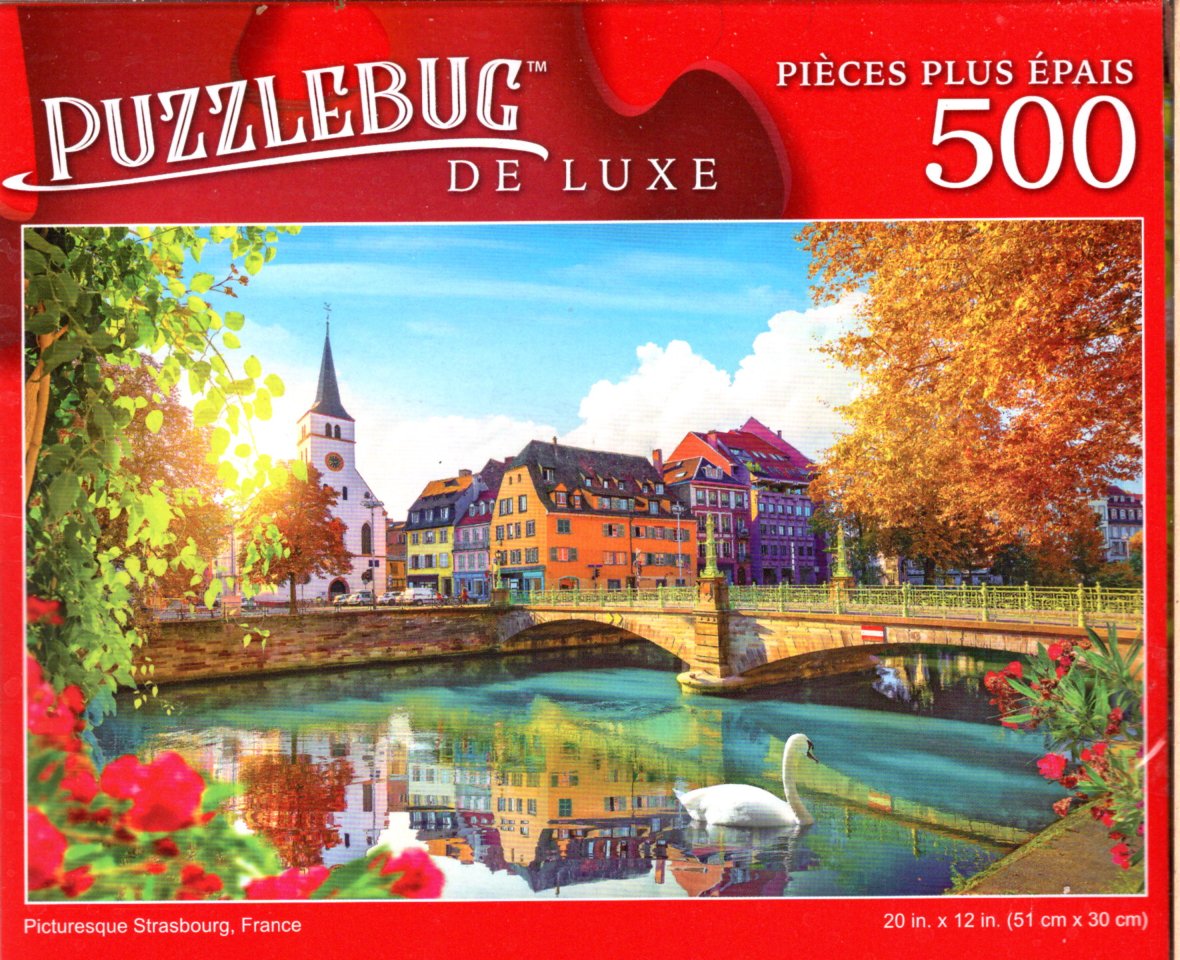 Puzzlebug Picturesque Strasbourg, France - 500 Pieces Deluxe Jigsaw Puzzle