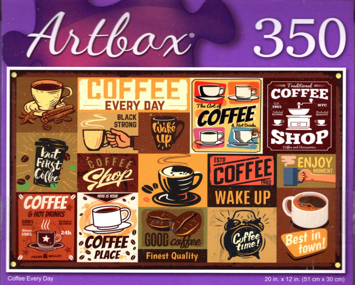 Art Box Coffee Ever Day - 350 Pieces Jigsaw Puzzle