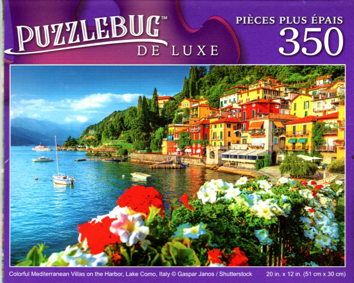 Puzzlebug Colorful Mediterranean Villas on The Harbor - 350 Pieces ...