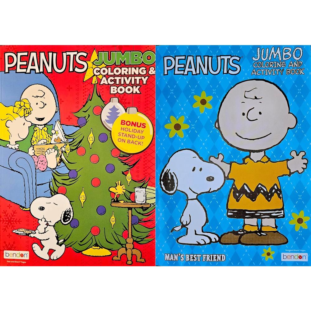 Bendon Peanuts - Jumbo Coloring & Activity Books v2 (Set of 2 Books)